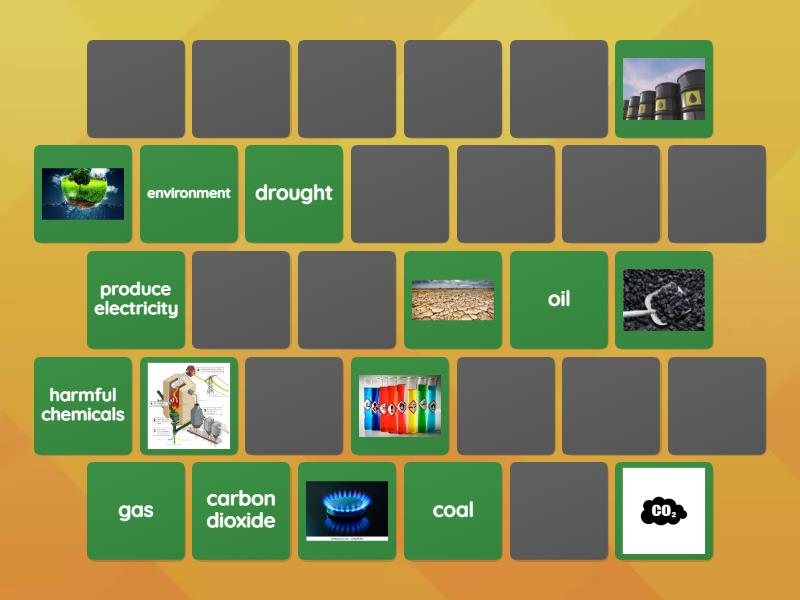 Project 4 Unit 5 Environmental Problems - Matching pairs