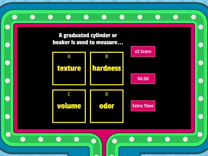Matter Vocabulary Review (4th Grade Science) - Gameshow quiz