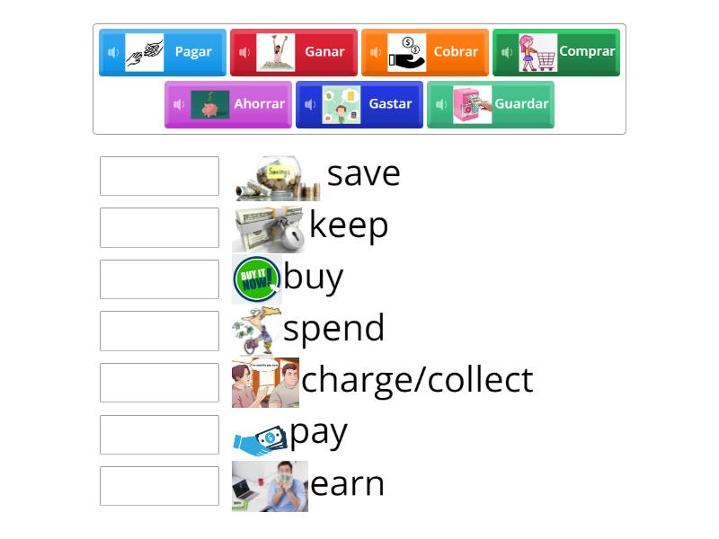 Verbos de Dinero - Match up