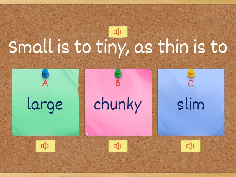 Analogy 4: Similar/Synonyms - Quiz