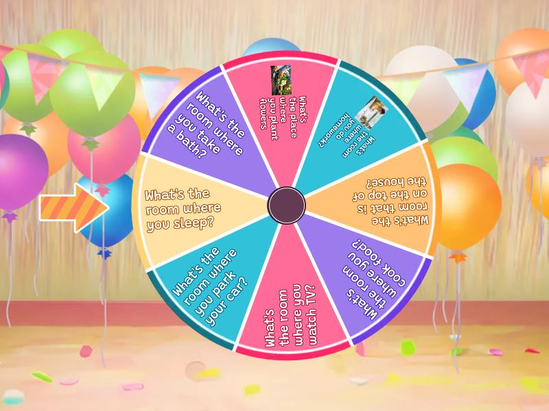 rooms - Spin the wheel