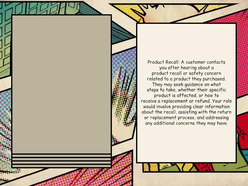 Final Speaking Task - Customer Service Scenarios - Speaking cards