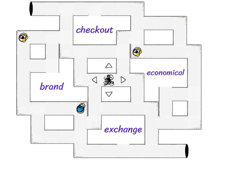 Destination B2 Money and shopping - Maze chase