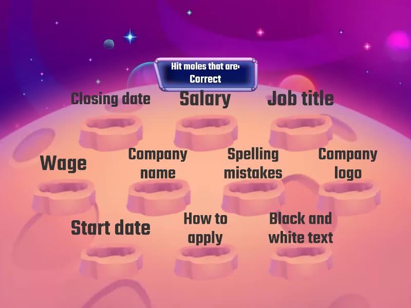 What always goes into a job advert - Whack-a-mole