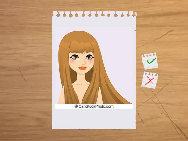 Describing people - Flash cards