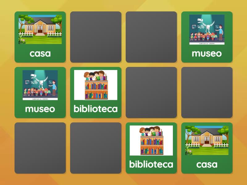 Lugares - Memory game - Matching pairs