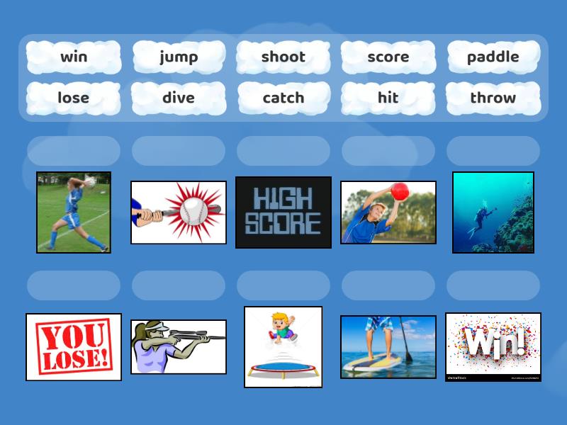 Offbeat sports: VERBS - Match up