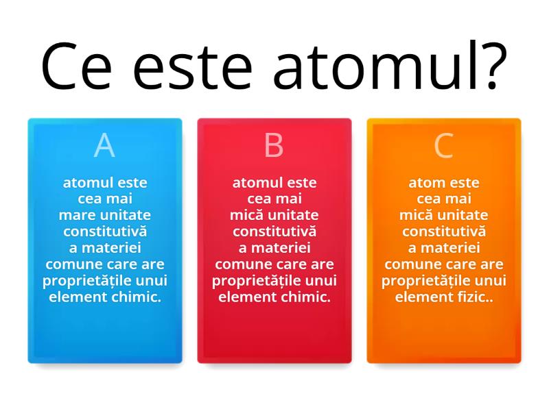 Tema chimie Pavel Olariu - Quiz