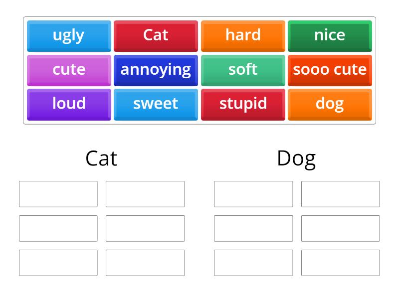 word sort - Group sort