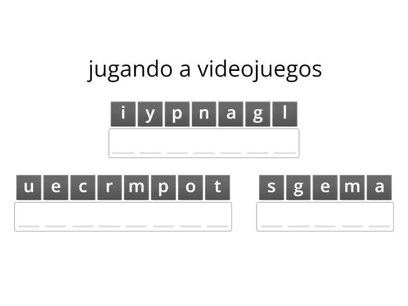 Unit 4 3 primaria - Anagrama