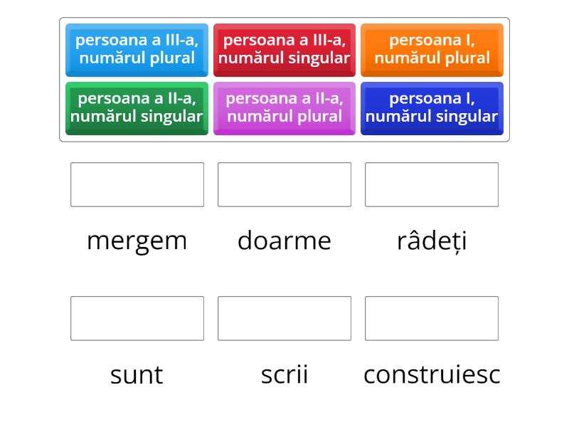 Recapitulare VERBUL - Match up