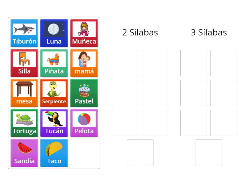Separación de sílabas - Group sort
