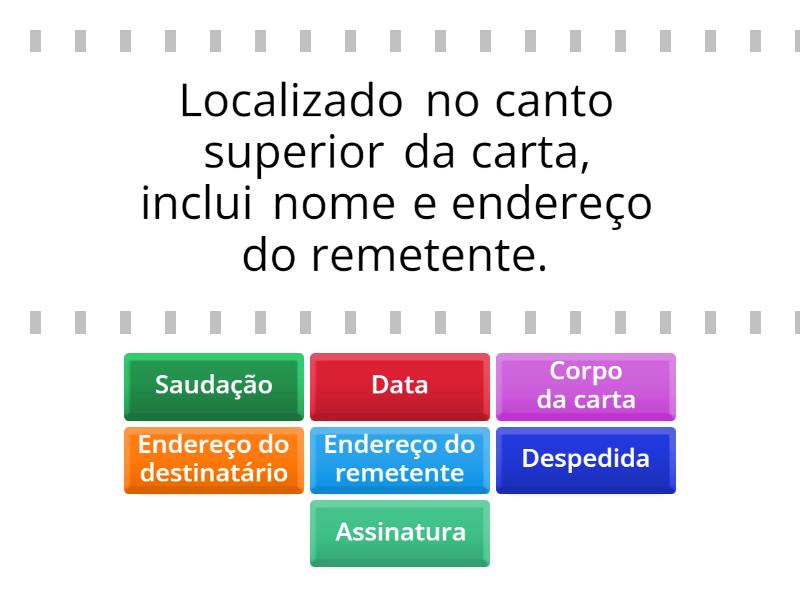 Montagem da Carta - Find the match