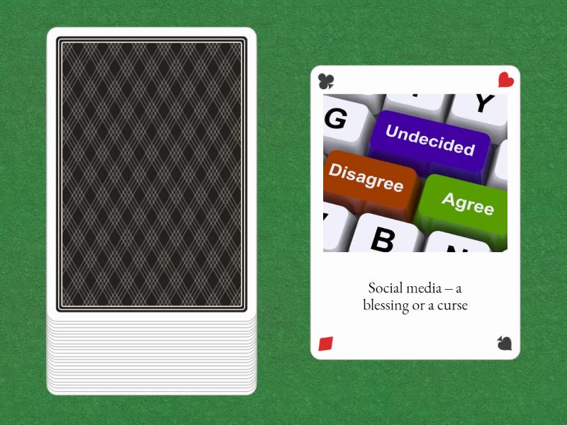 Agree , Disagree or Undecided - Speaking cards