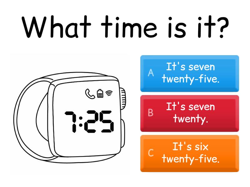What time is it? G4 - Quiz