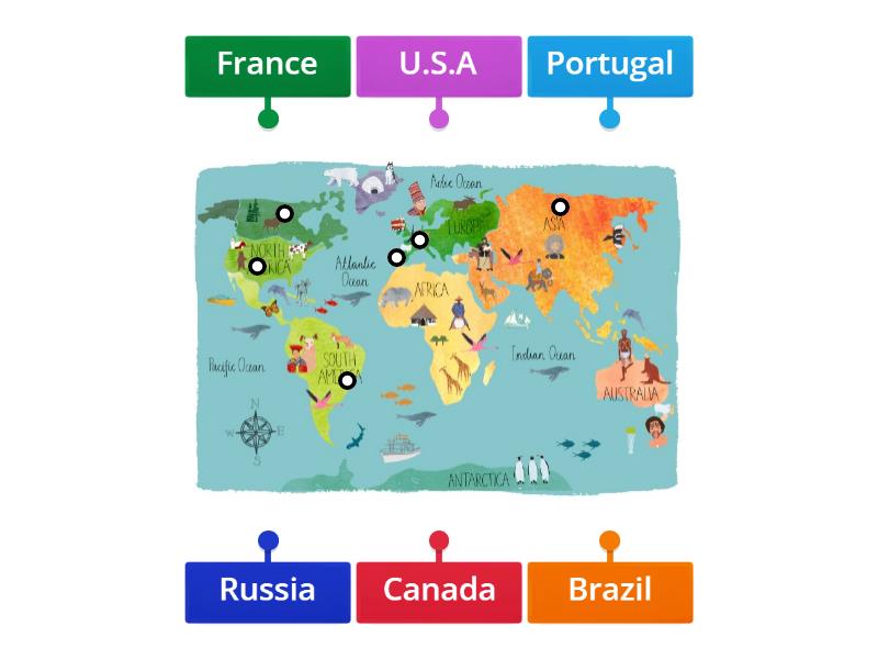 Countries - Labelled diagram