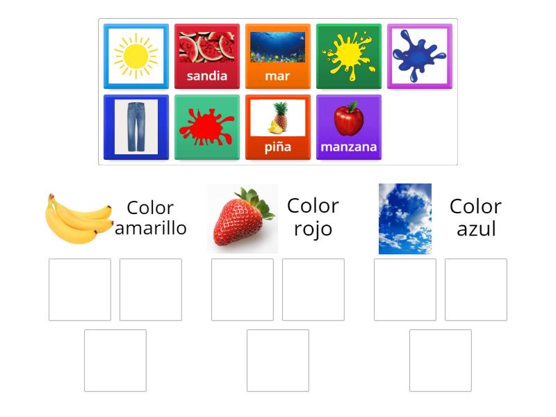 Clasificación por colores - Ordenar por grupo