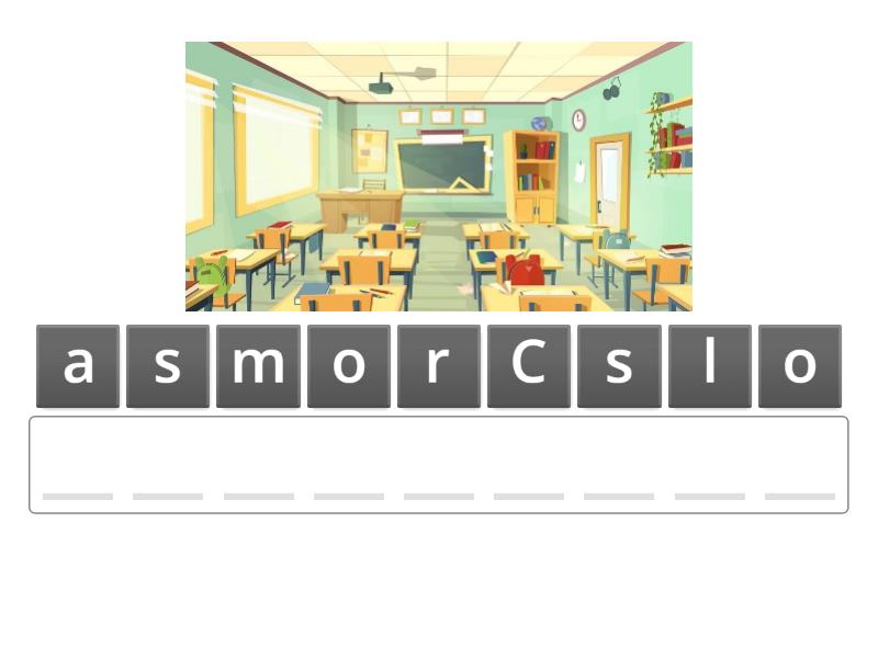 Unit1 'Classroom Objects' - Anagram