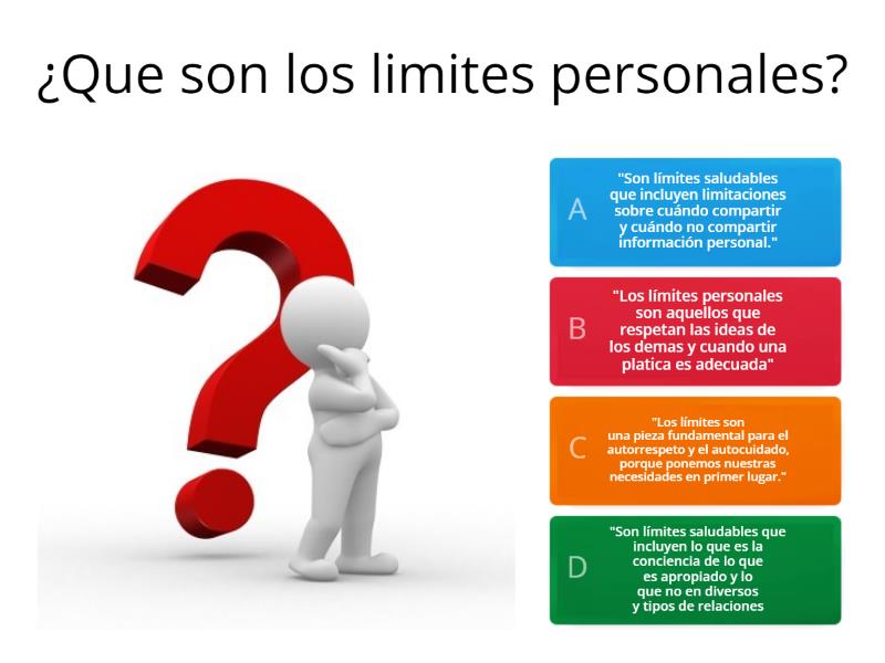 Limites Personales!!! - Cuestionario