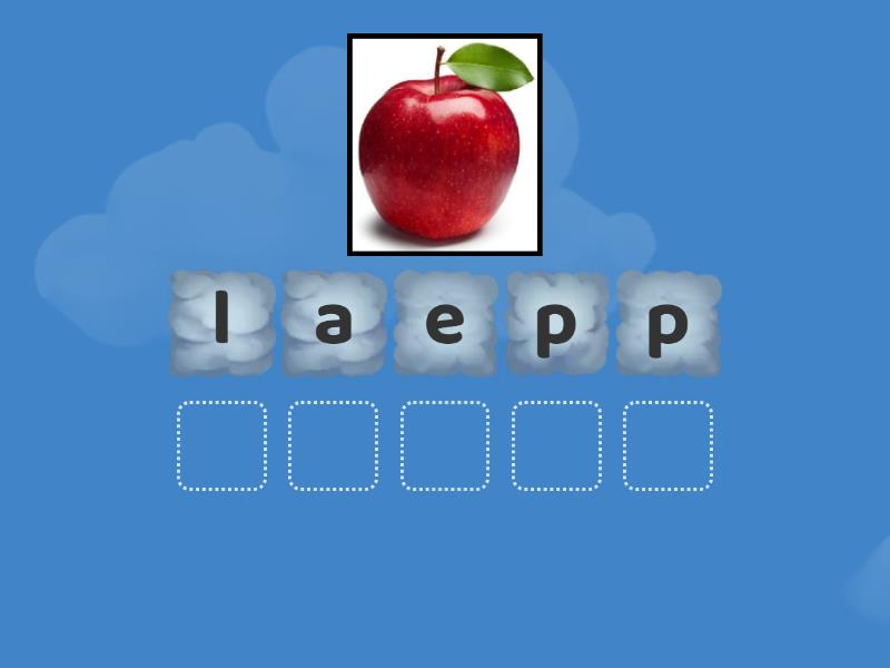 Cambridge Starters Vocabulary: Food - Anagram