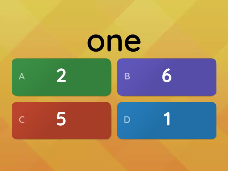 Numbers (Grade 1) - Quiz