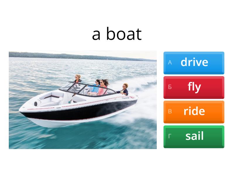 GE A2 Means of transport + drive, fly, ride, sail. - Quiz