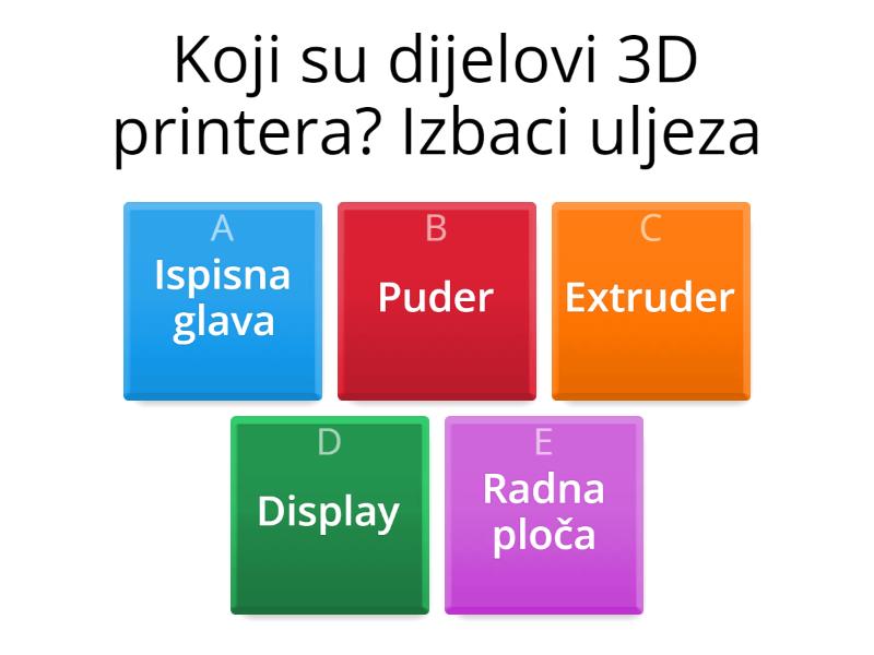 3D printer - Quiz