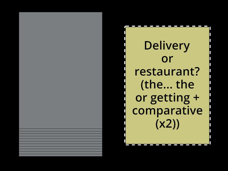 THIS OR THAT (comparative structures) - Random cards