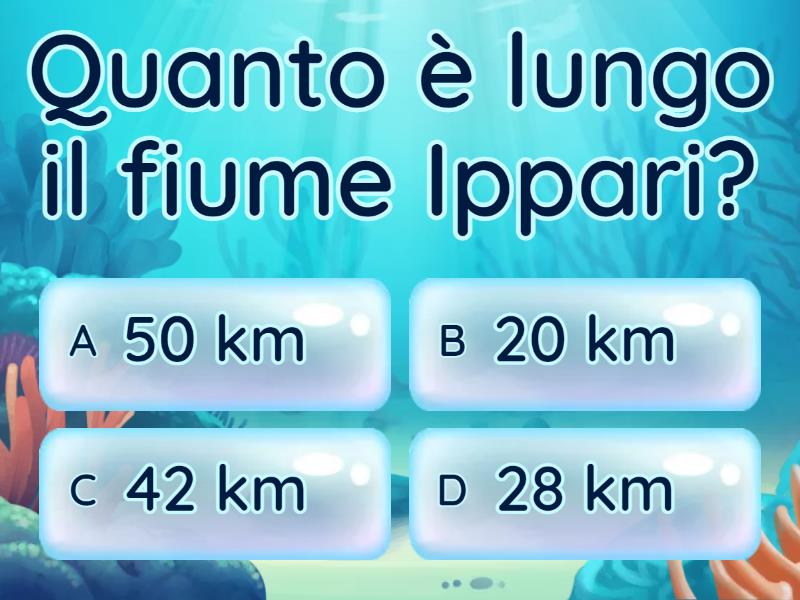 Il fiume Ippari - Quiz