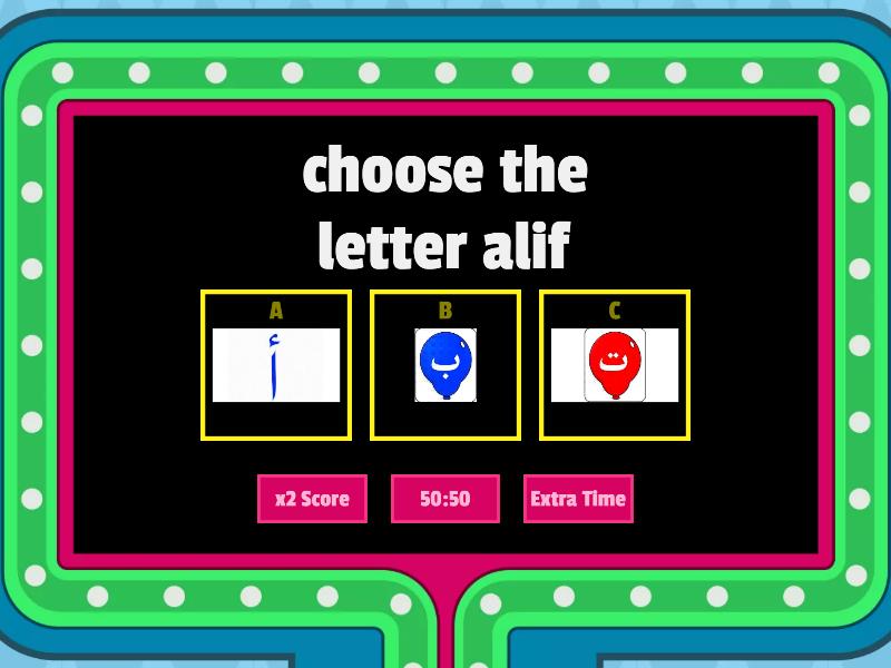choose the letters - Gameshow quiz
