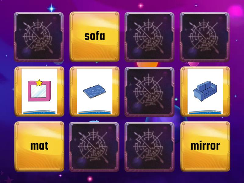 Kids box 2. Unit 4. At home - Matching pairs