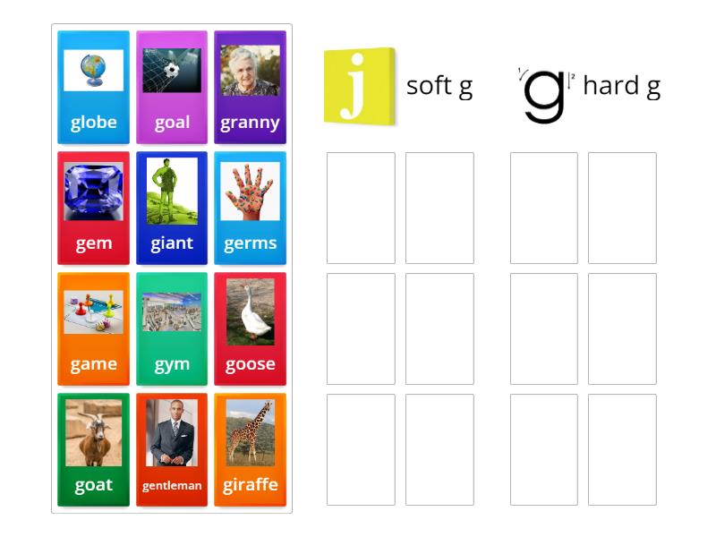 Soft g or Hard g - Group sort