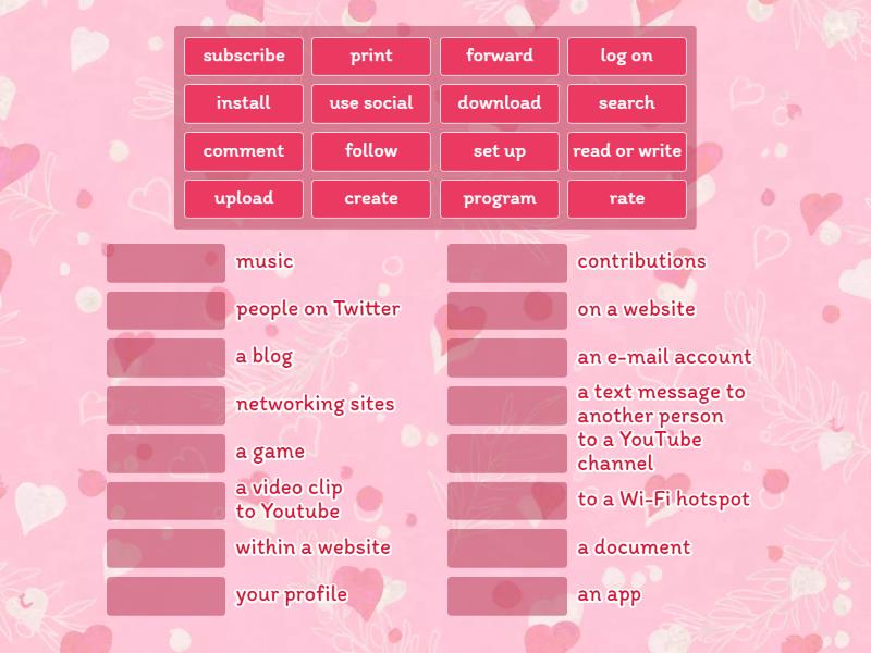 Sol Inter 3d - 5A - Rev of collocations - Une las parejas