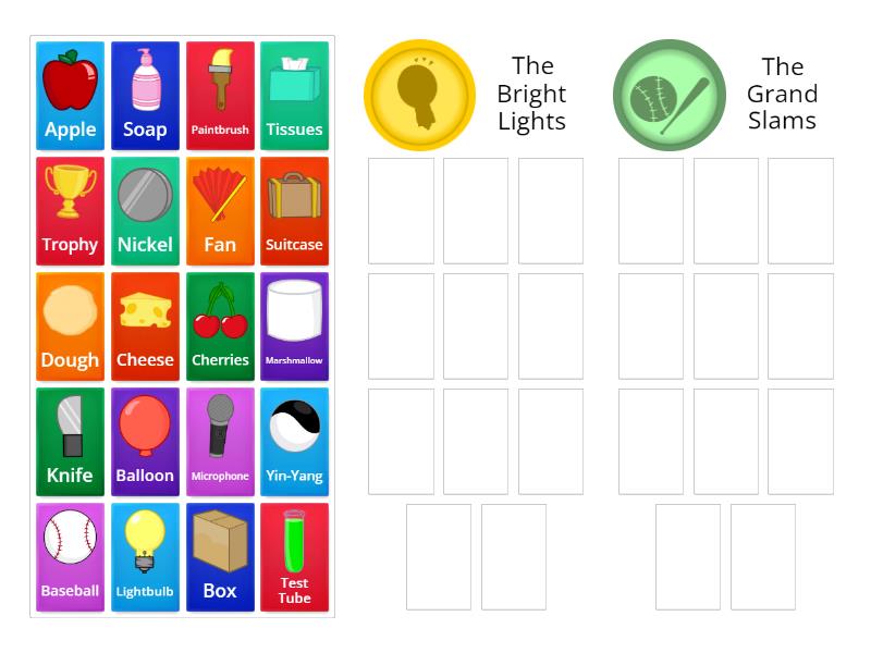 Inanimate Insanity Season 2 Teams - Group sort