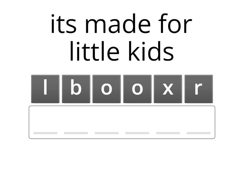 guess the game - Anagram