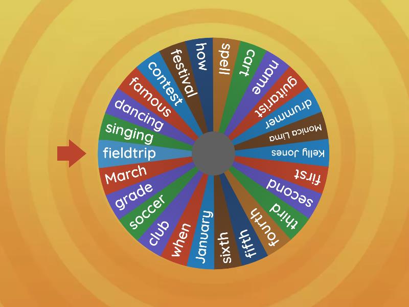Bingo Spinner - Spin the wheel