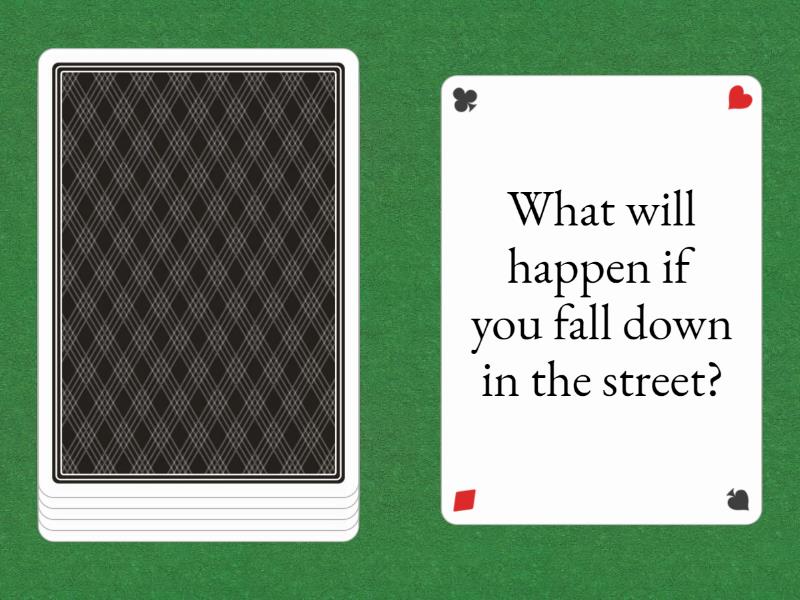 First Conditionals - Speaking cards