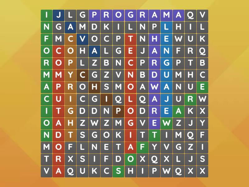 Sopa de letras de computacion- Encuentra 10 las palabras escondidas en ...
