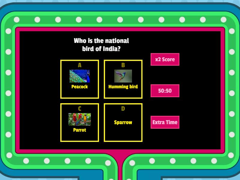 Round 1 (Multiple Choice Questions) - Gameshow quiz