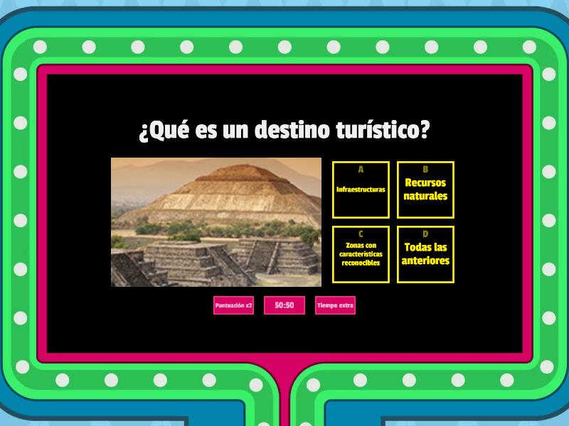 Marketing en destinos turisticos - Gameshow quiz