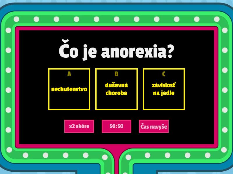 Anorexia - Gameshow quiz