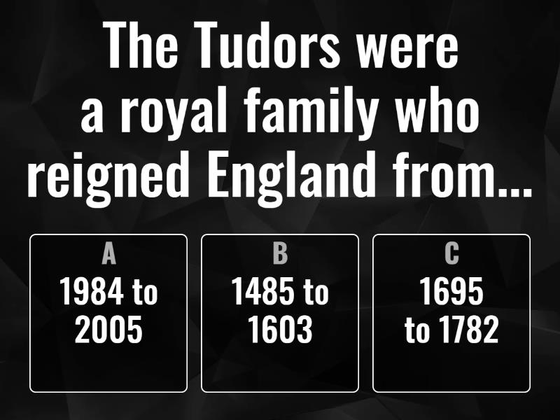 Tudors - Quiz