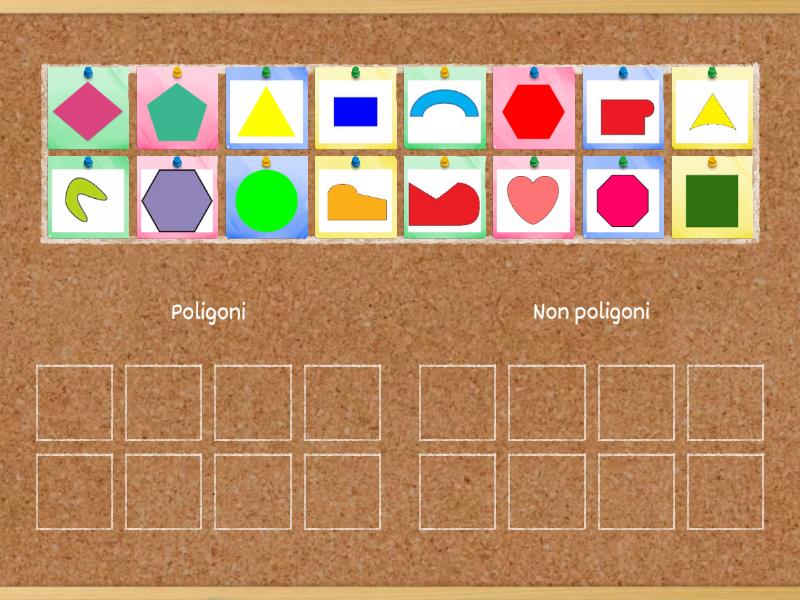 Quiz sui poligoni - Group sort