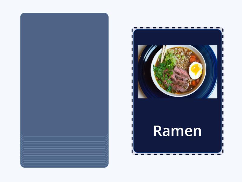 Food vocabulary - Speaking cards