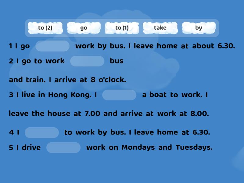 Roadmap A1 5B Ex. 2b - Complete the sentence