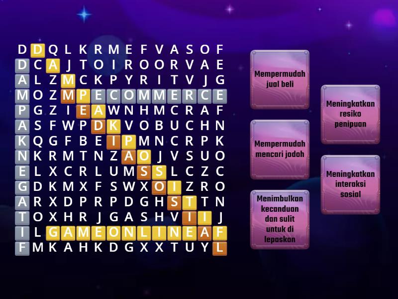 Teka Teki Keki - Wordsearch