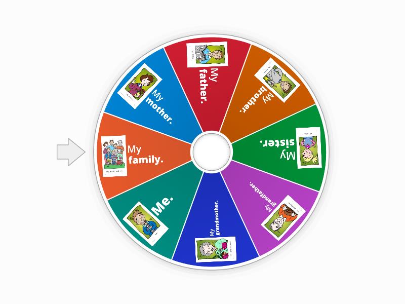 K1 - Little Reader - My Family - Spinning Wheel - Spin the wheel