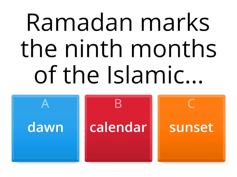 Ramadan - Quiz