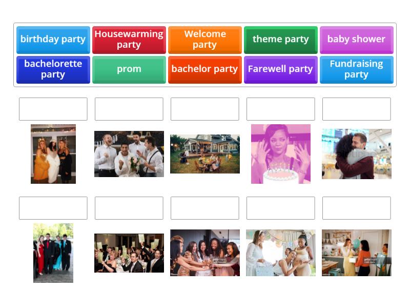 PARTY TYPES - Une las parejas