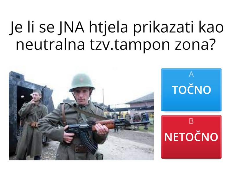 DOMOVINSKI RAT- kviz - Quiz